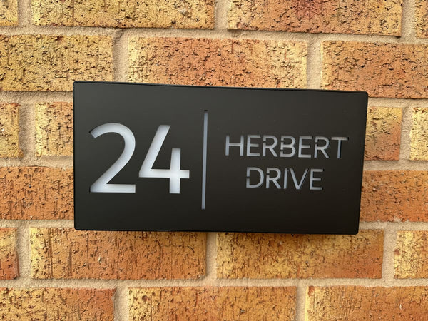 Illuminated House Sign 2, Hardwired - One Of A Kind Design UK