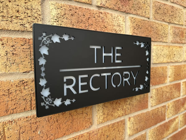 Illuminated House Sign 3A, Hardwired - One Of A Kind Design UK