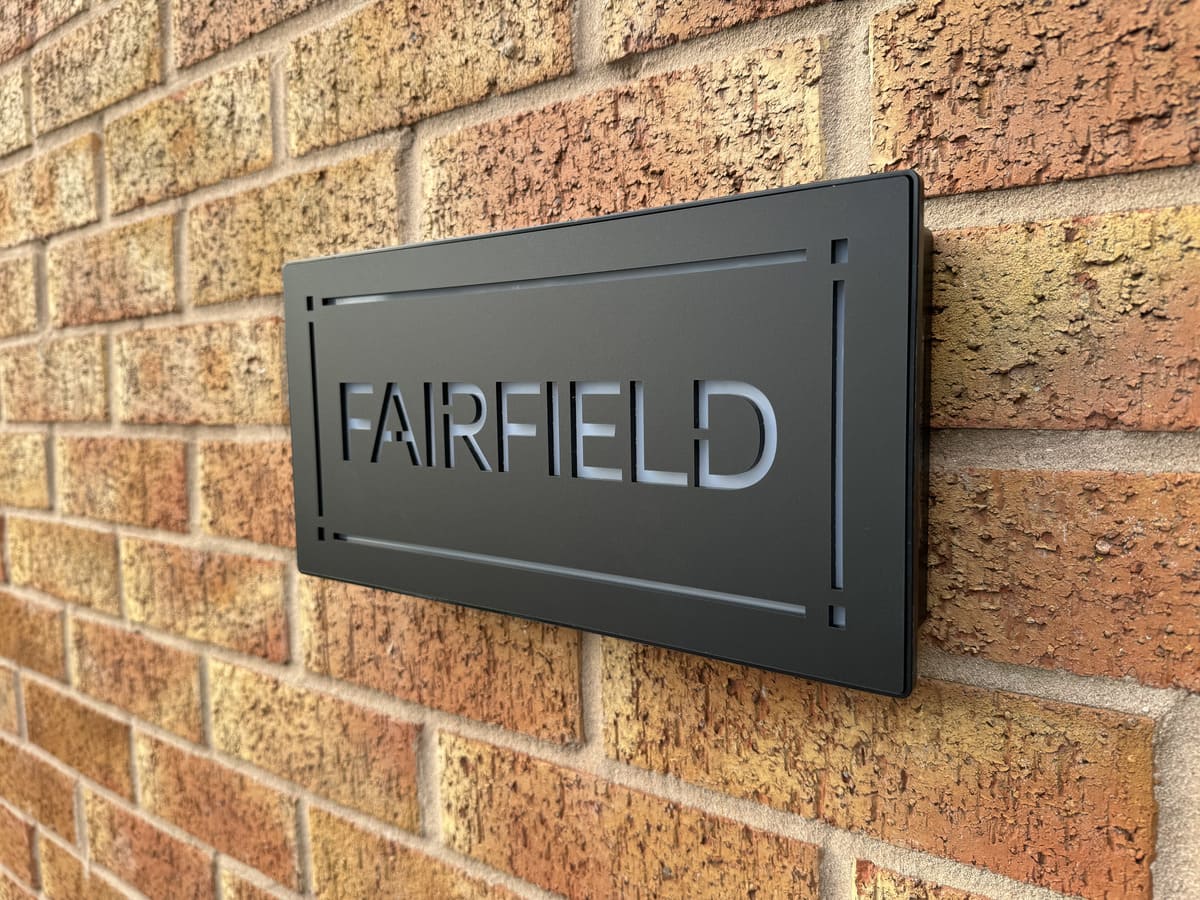 Illuminated House Sign 4, Hardwired - One Of A Kind Design UK