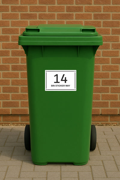 Personalised Self-Adhesive Bin Sticker 3 – Pack of 4 (15x10cm) - One Of ...