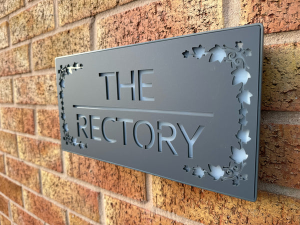 Illuminated House Sign 3A, Hardwired - One Of A Kind Design UK