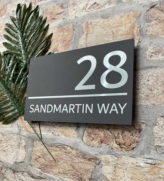 Contemporary House Sign - One Of A Kind Design UK