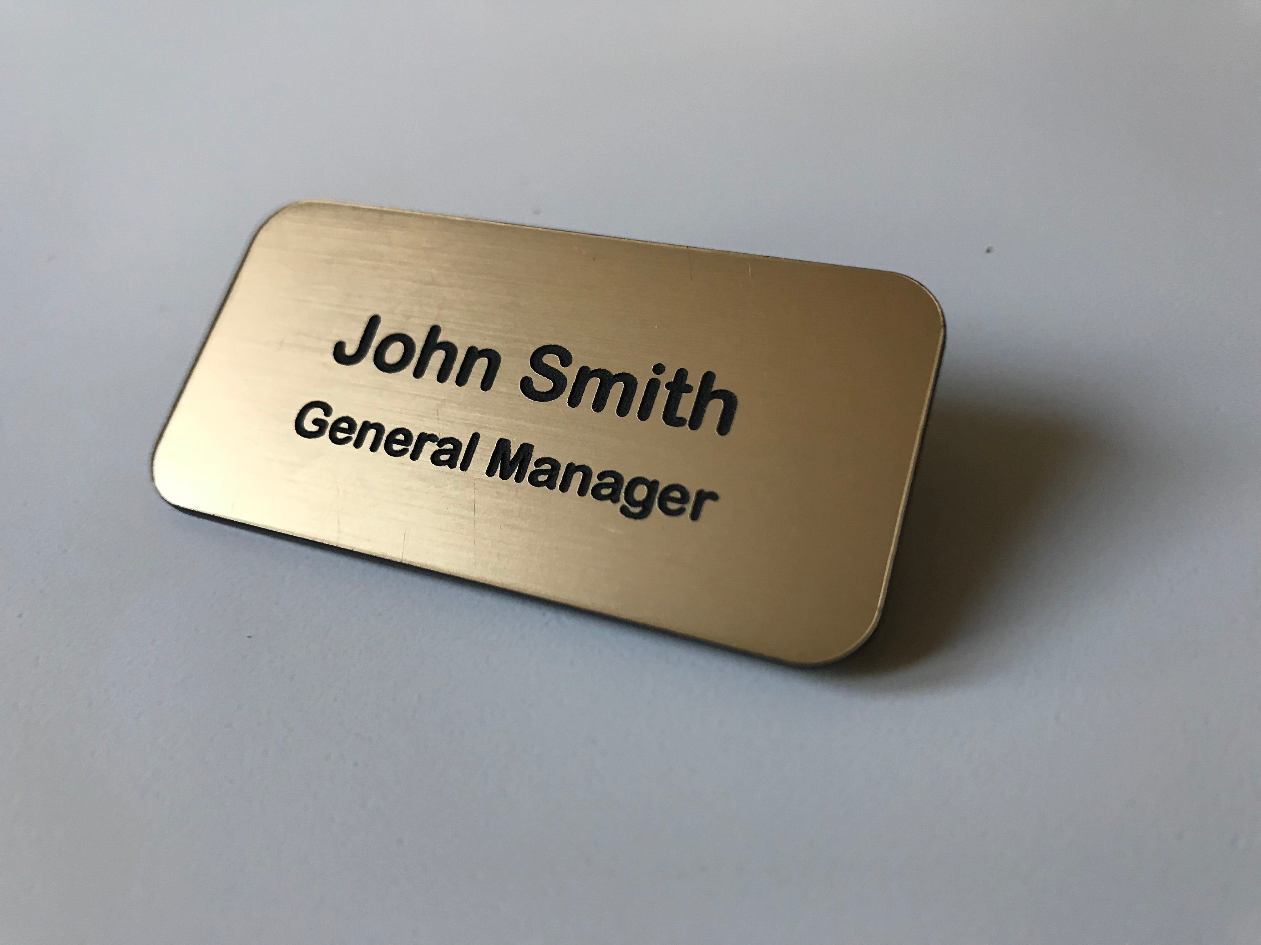 Personalised Name Badges With Pin - One Of A Kind Design UK