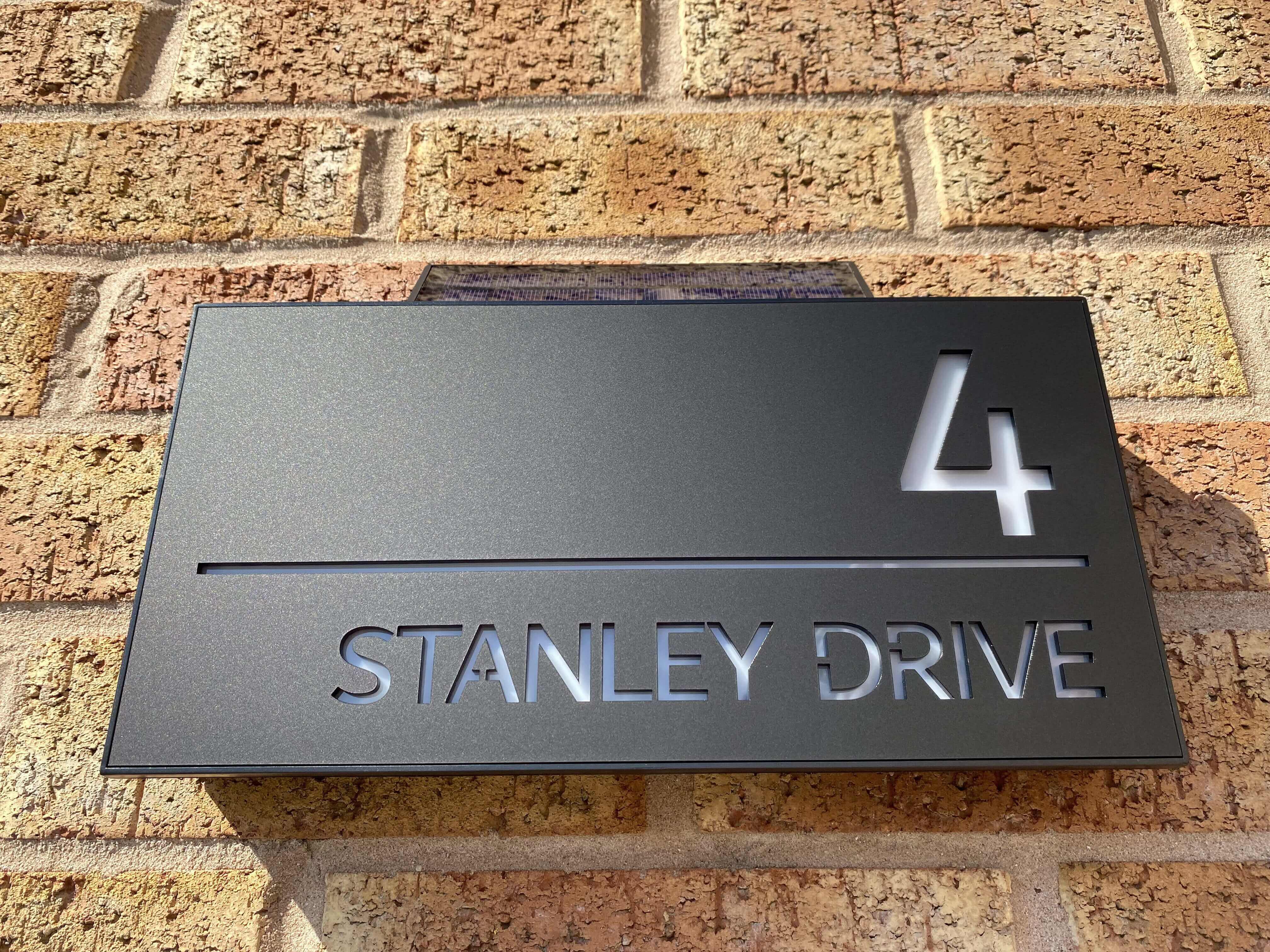 Solar House Sign 1, L.E.D Illuminated House Number - One Of A Kind ...