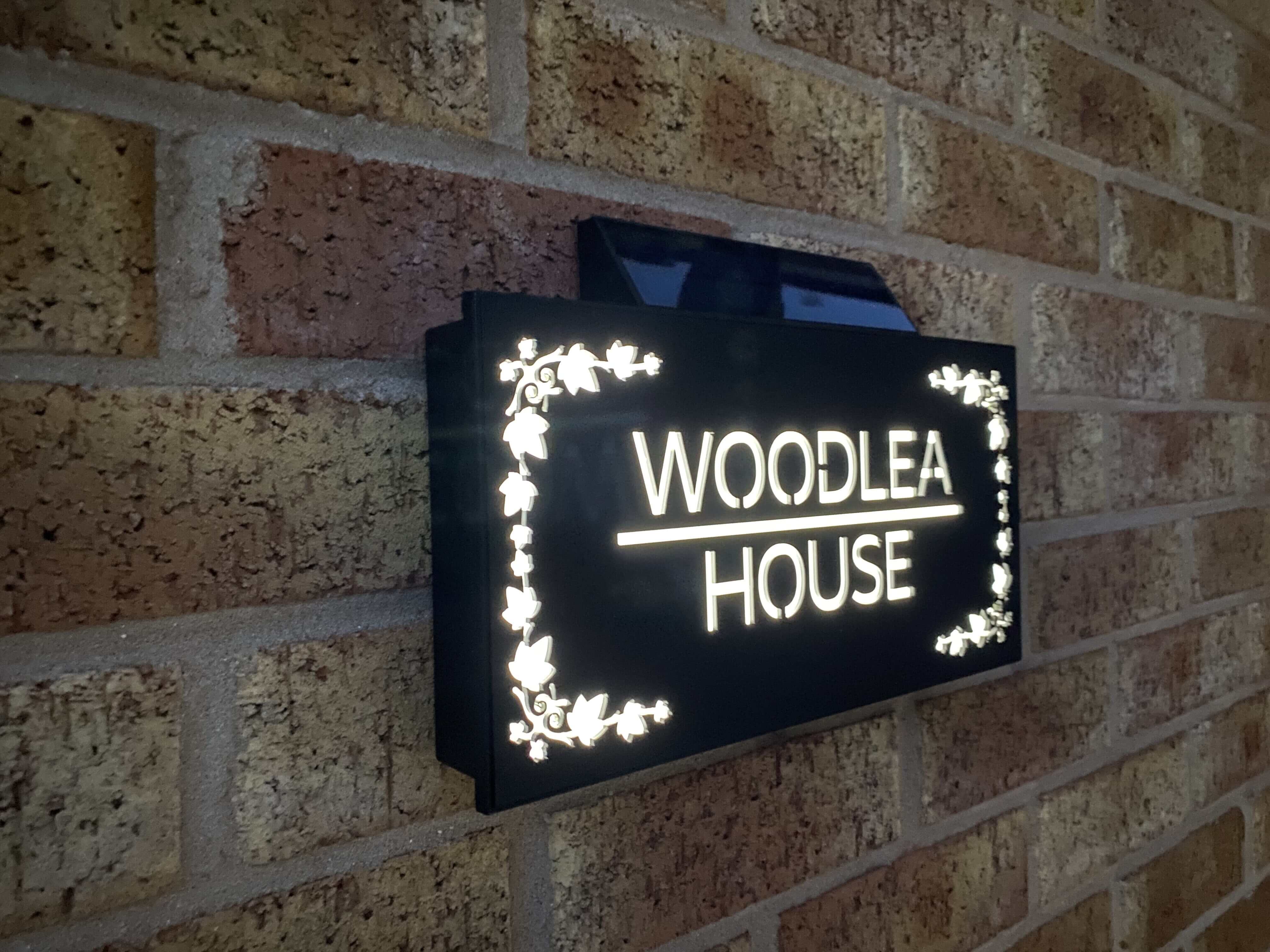 Solar House Sign 3, L.E.D Illuminated House Plaque - One Of A Kind ...