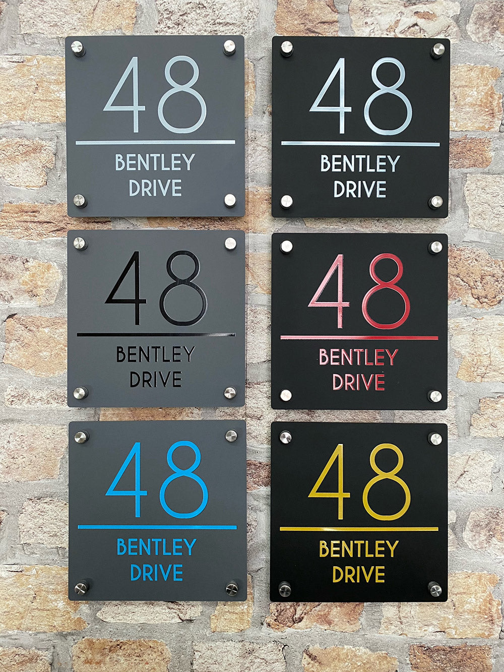 Contemporary UV Printed House Sign - One Of A Kind Design UK