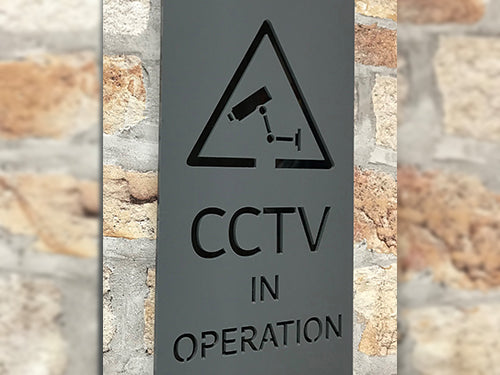 CONTEMPORARY "CCTV IN OPERATION" SIGN - One Of A Kind Design UK